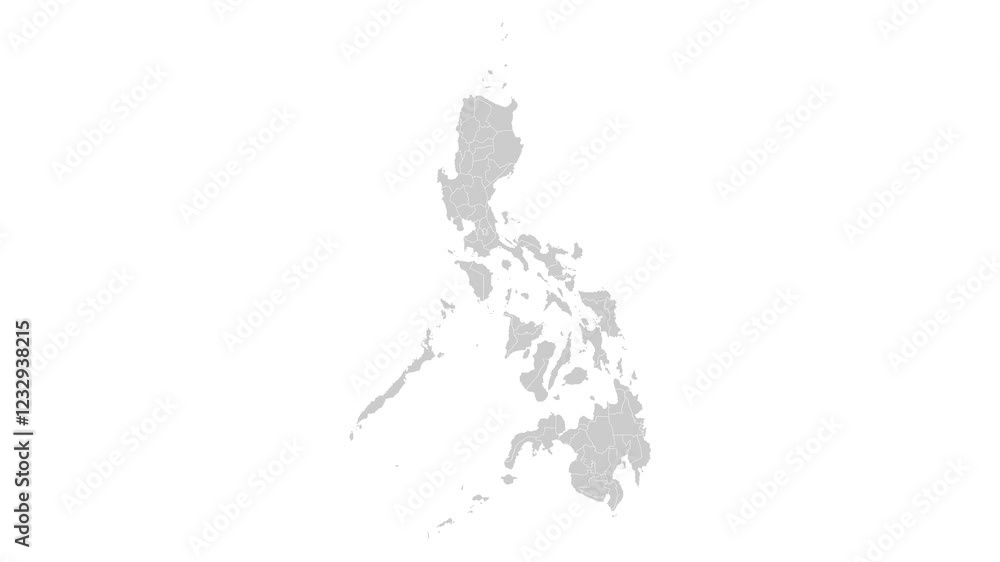Philippines map animation. Animation of Connecting all areas into a ...