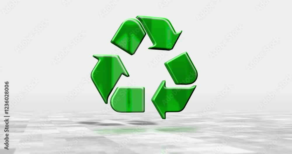 Recycling ecology environment and waste segregation 3d symbol plastic ...