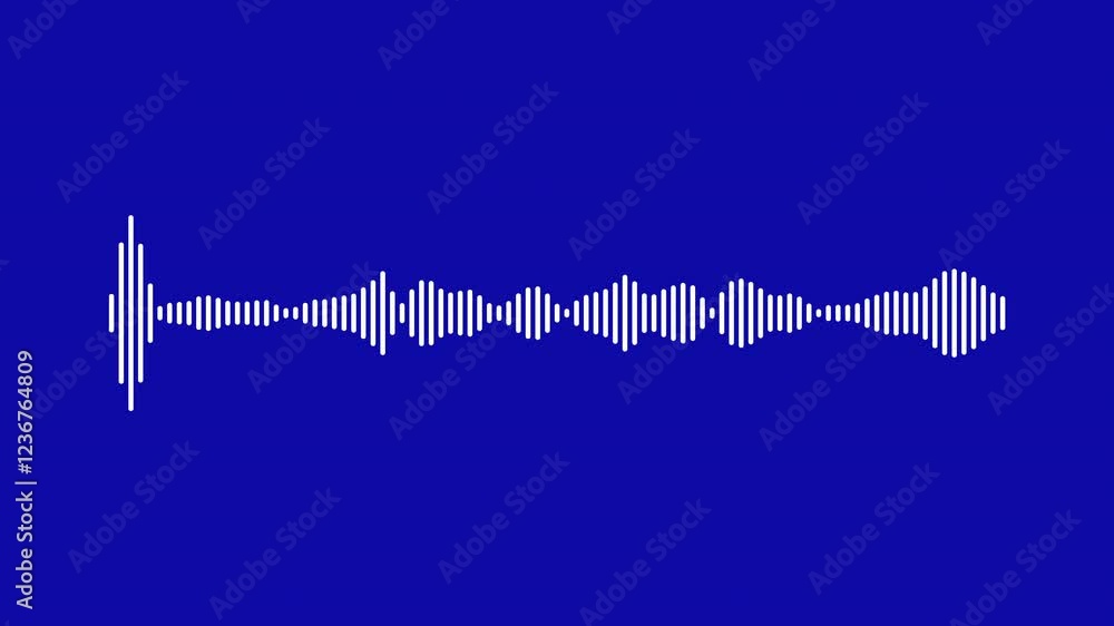 Sound Wave Animated. Audio Waveform Spectrum Animation. Audio ...