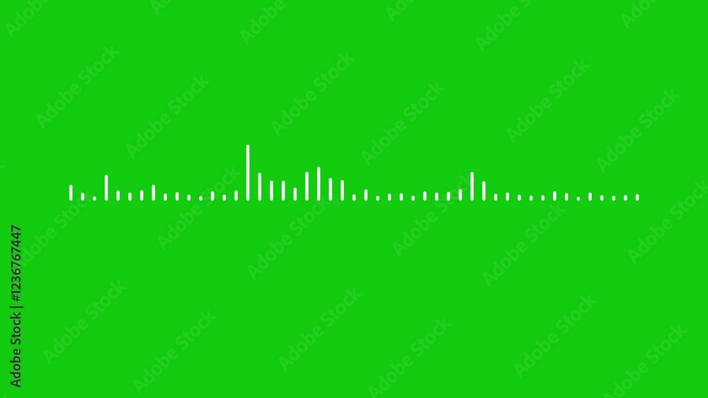 Vidéo Stock Sound Wave Animated. Audio Waveform Spectrum Animation ...