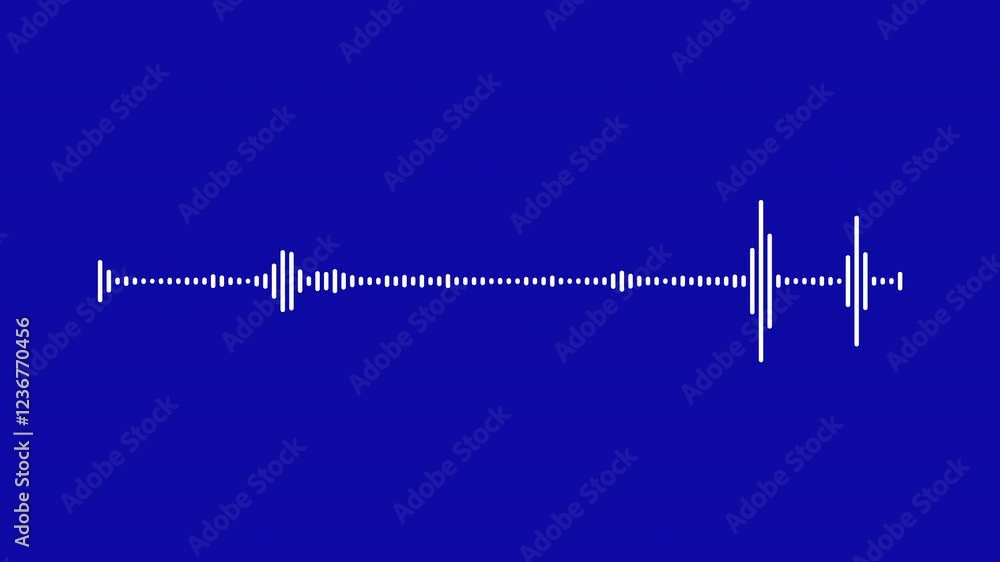 Sound Wave Animated. Audio Waveform Spectrum Animation. Audio ...