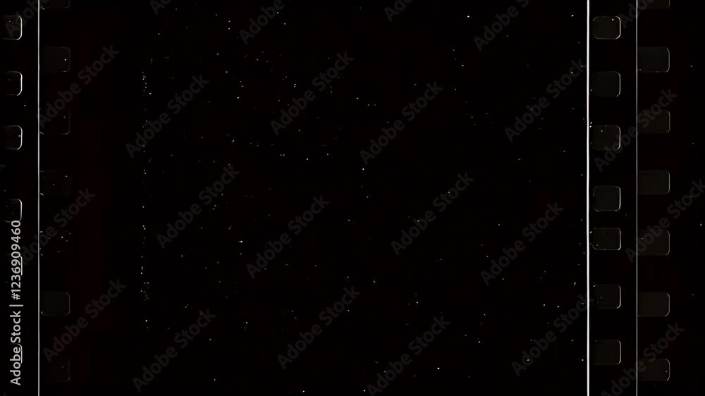 Vintage Analog Film Reel Overlay with Realistic Scratches, Noise, and ...