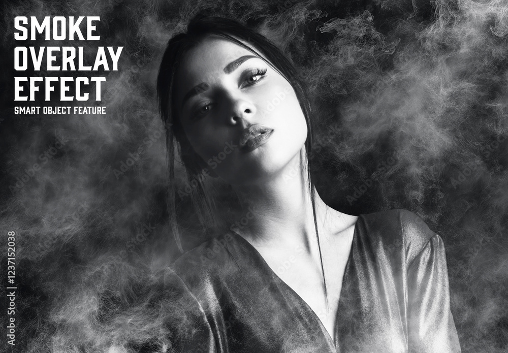Smoke Overlay Effect with Generative AI Stock Template | Adobe Stock