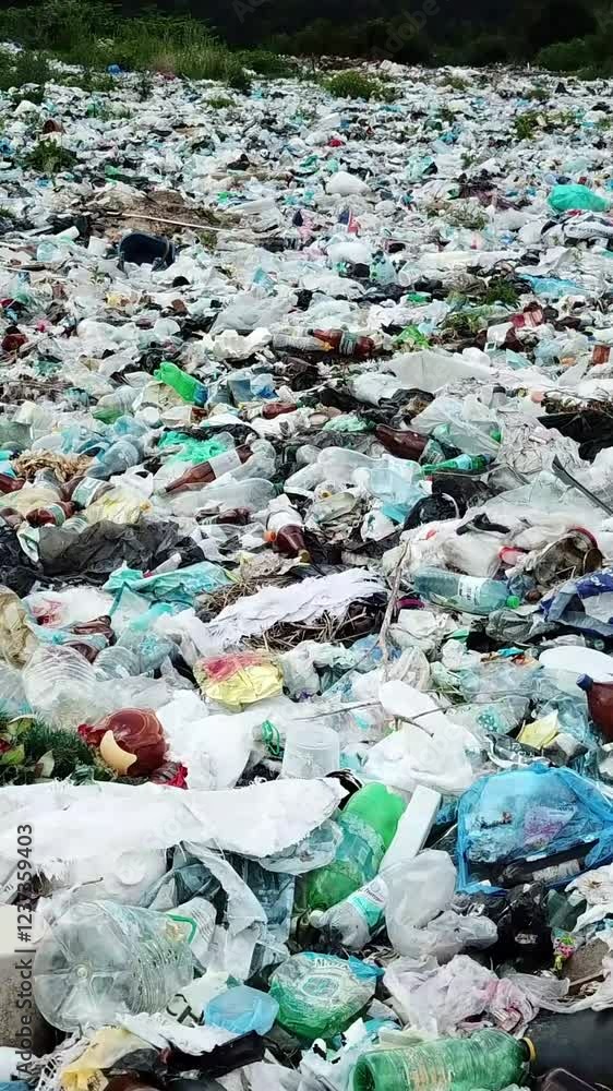 Littered Landscape A Striking and Unforgettable View of Waste and ...