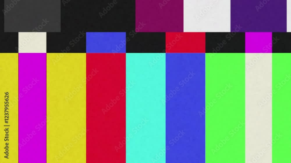 VHS Effect Overlay on a transparent background, VHS Moving Horizontal ...