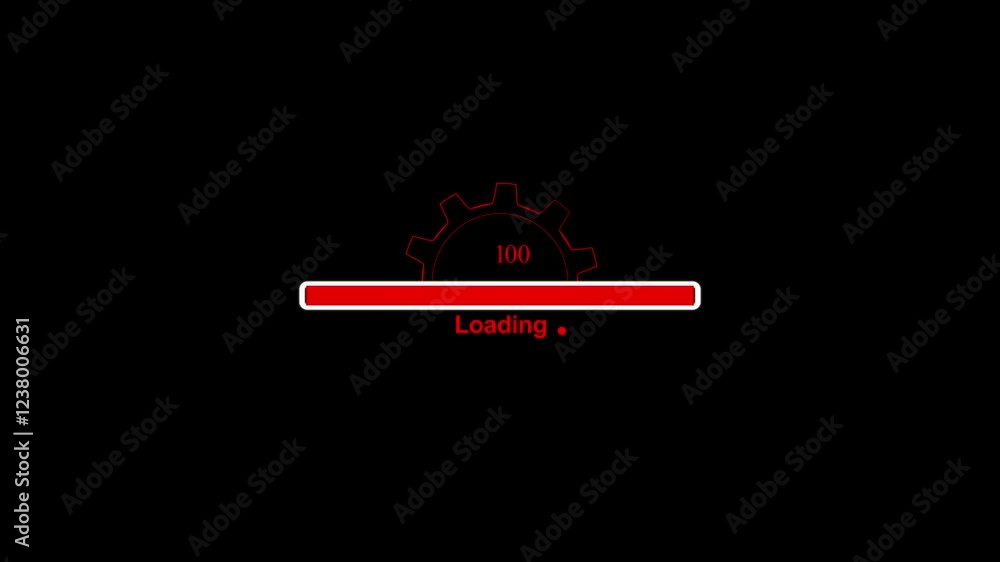 System update icon isolated . System operations icon. 2025 smart loading bar animation.Loading ...