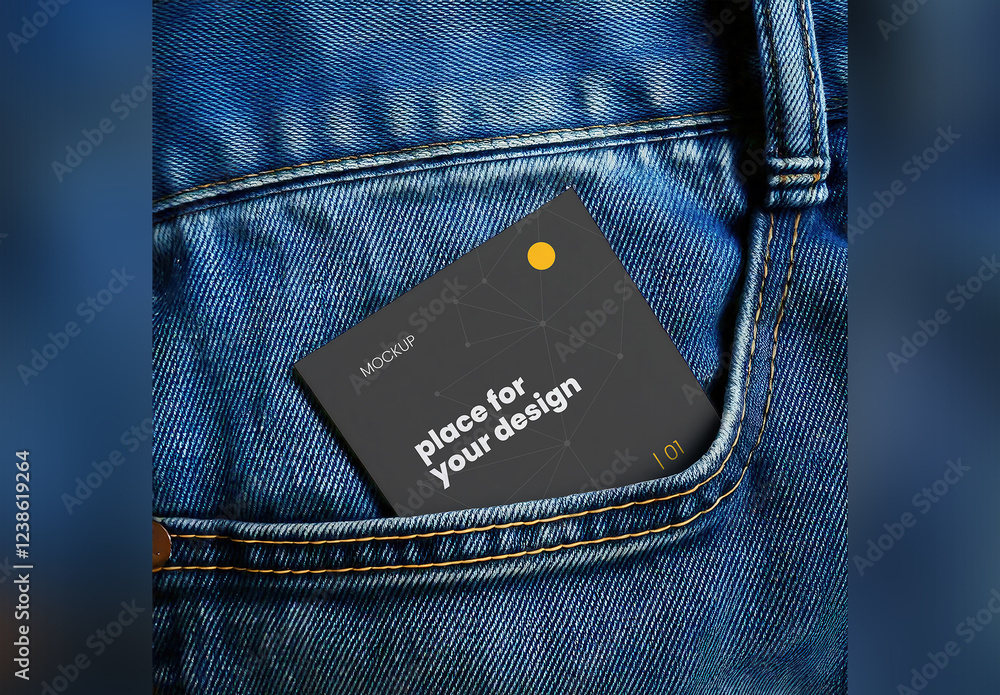 Card Coming out From Jeans Denim Pocket Mockup 02 Stock Template ...