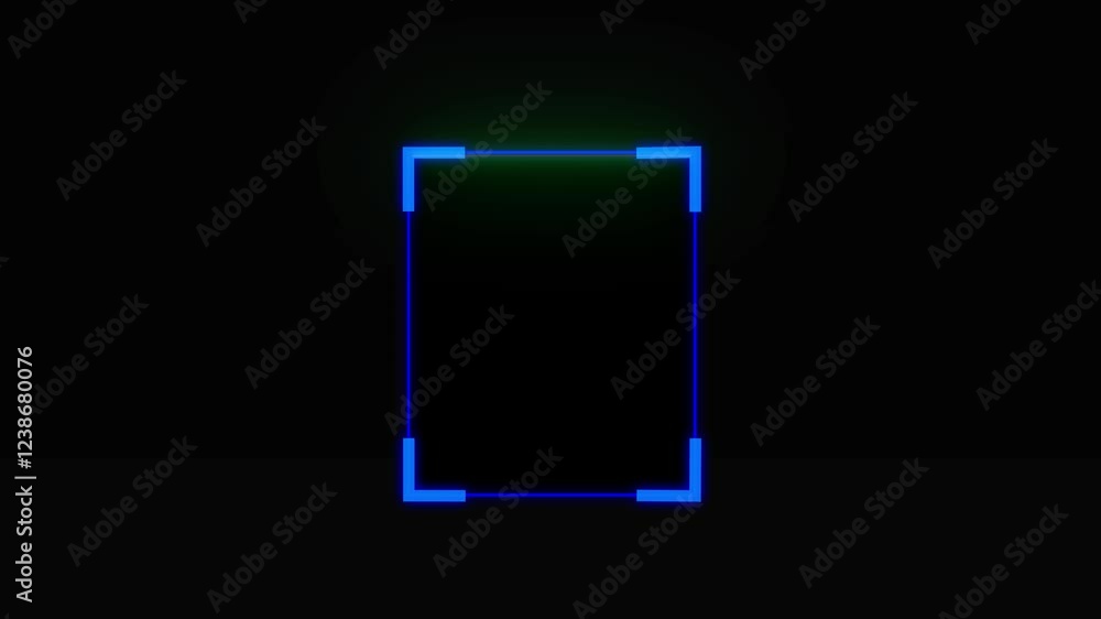 Animated Fingerprint Biometric Scanner yellow Secure verification ...