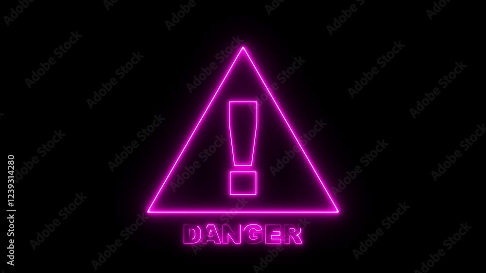 warning sign logo icon animated with warning sign exclamation mark ...