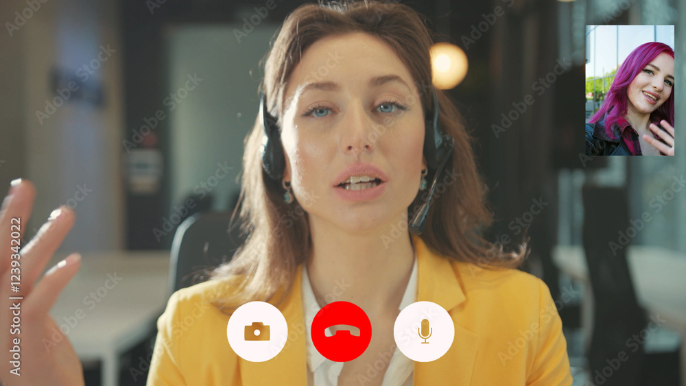 Video Call Template Stock Template | Adobe Stock