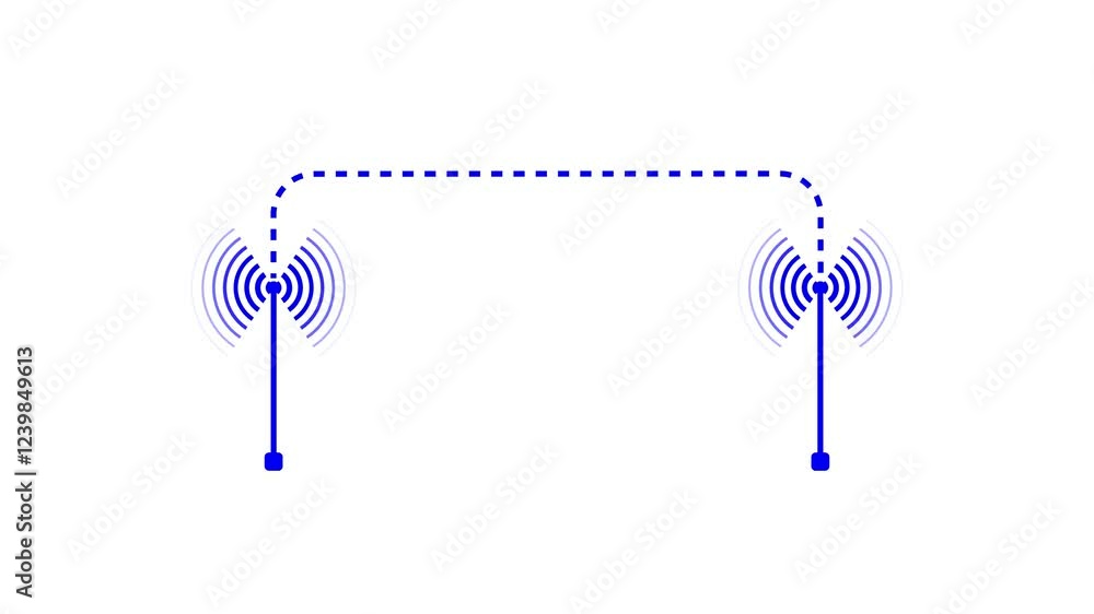 retro radio tower antenna broadcasting signal,Radio waves tower ...