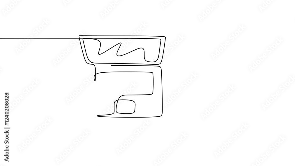 People draw an illustration using drawing tablet and laptop continuous ...