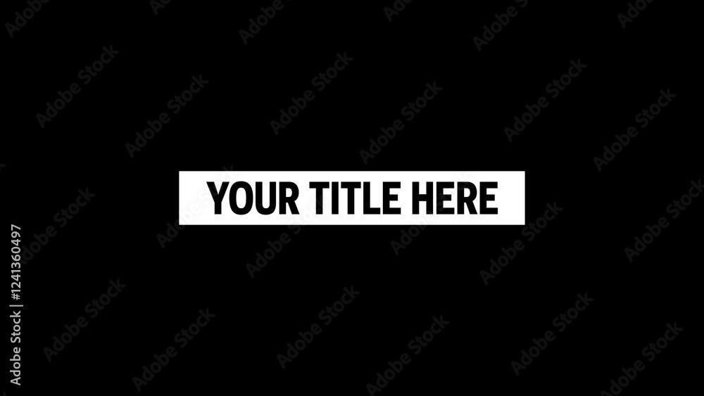 Modern Clean Rectangle Text Reveal Intro Stock Template | Adobe Stock