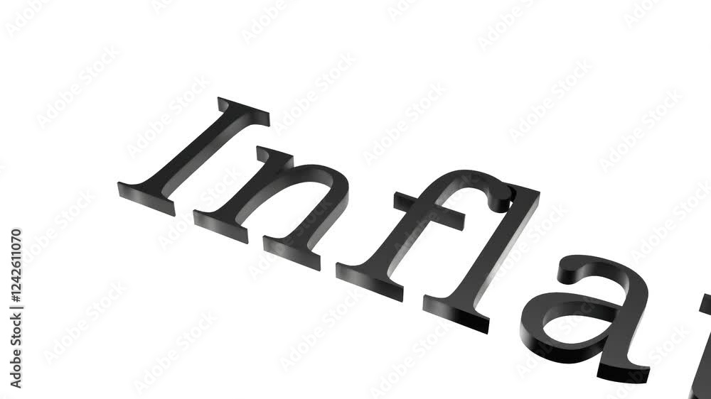 inflation text font slide tilted white backgrounds finance bank ...