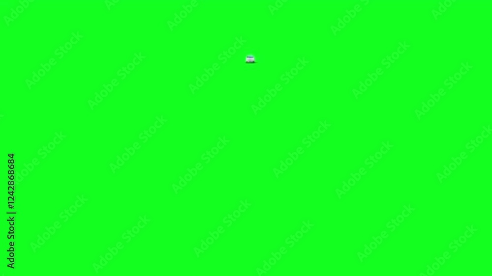 car crash green screen, white car hit damage different angles on green ...