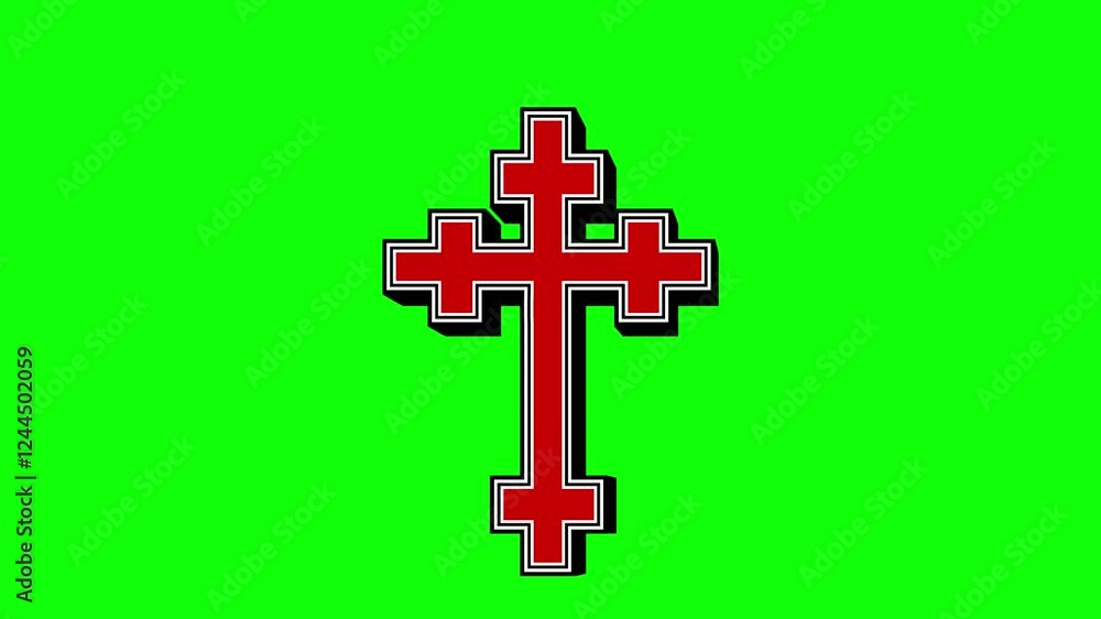 Christian crosses animation. Catholic, orthodox, protestan crosses ...