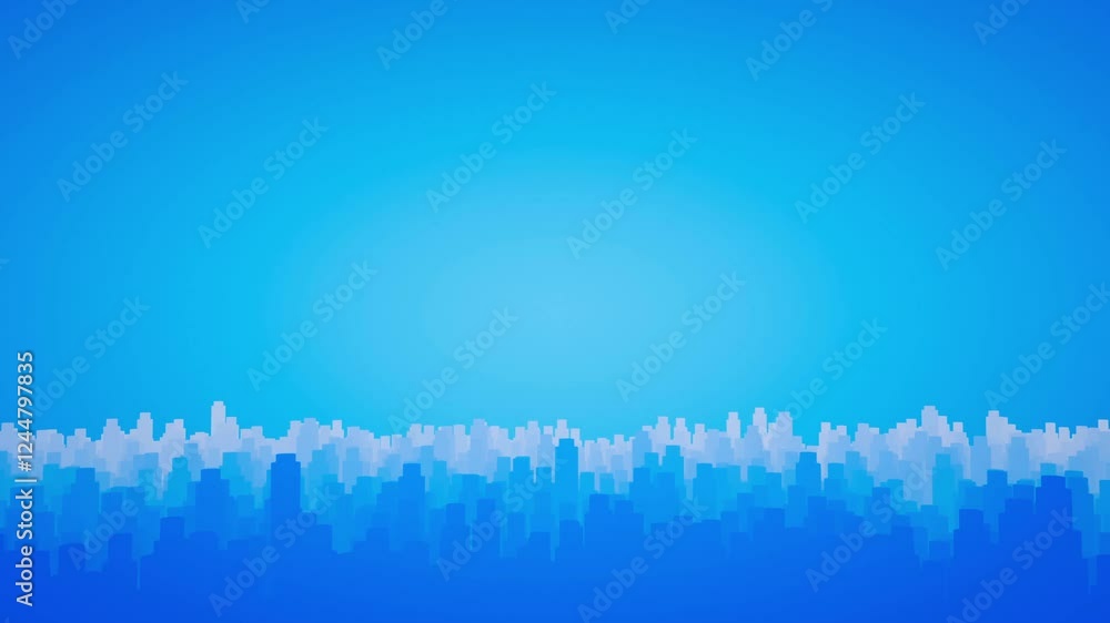 Repeating atmospheric 3d animation background for business ...