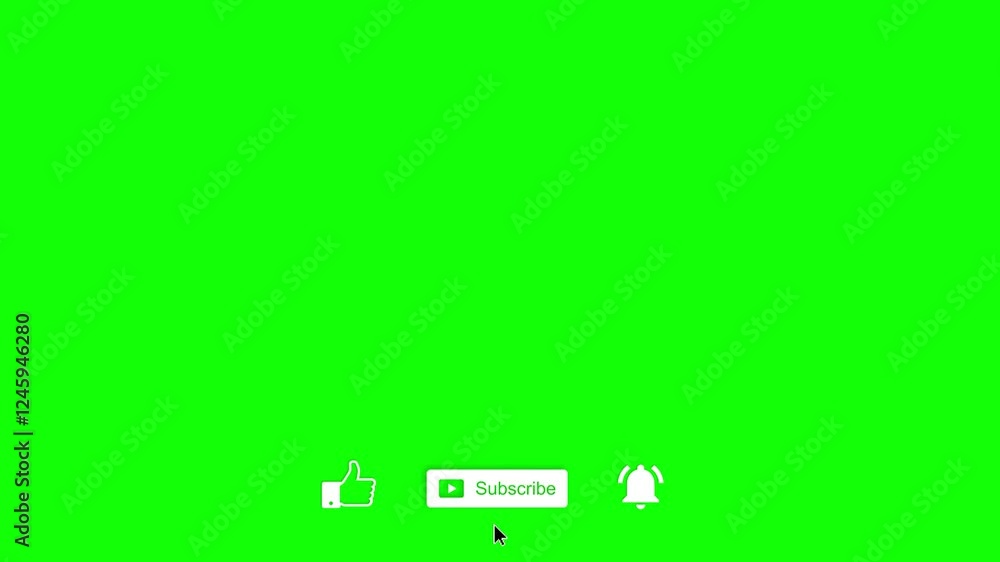 Animation of a like, subscribe and notification for youtube. Youtube ...