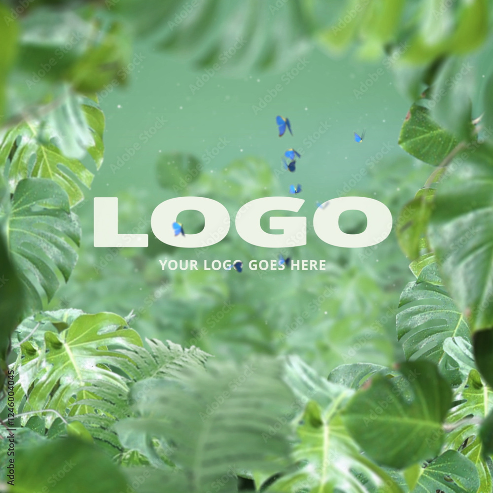 Jungle Logo Opener Square Opener for Social Media Stock Template ...
