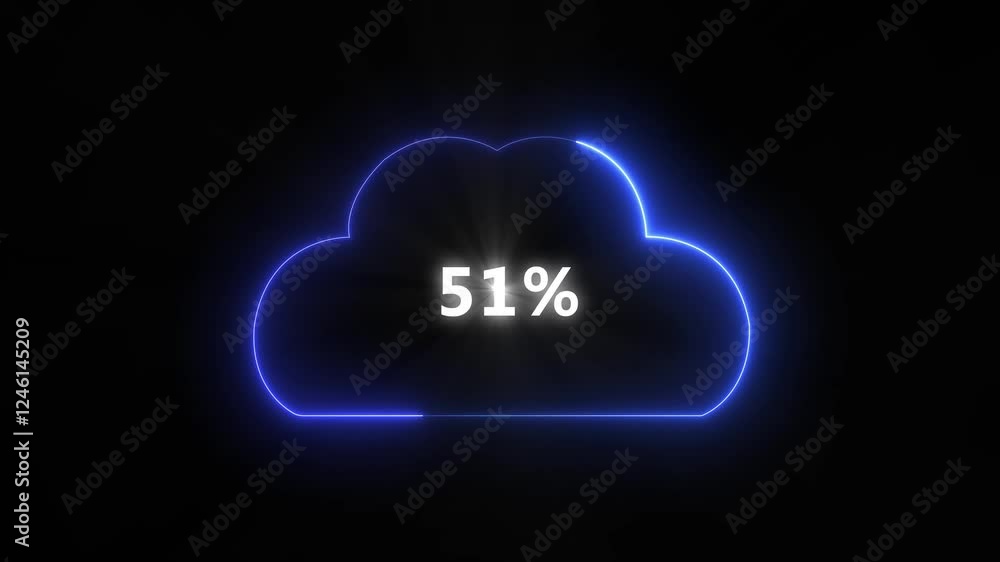 symbol icloud Loading Pending circle icon background animation sign ...