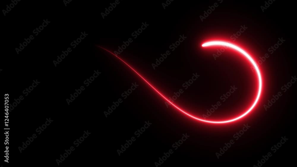 rotating curved infinite Mobius strip. Abstract art background. digital ...