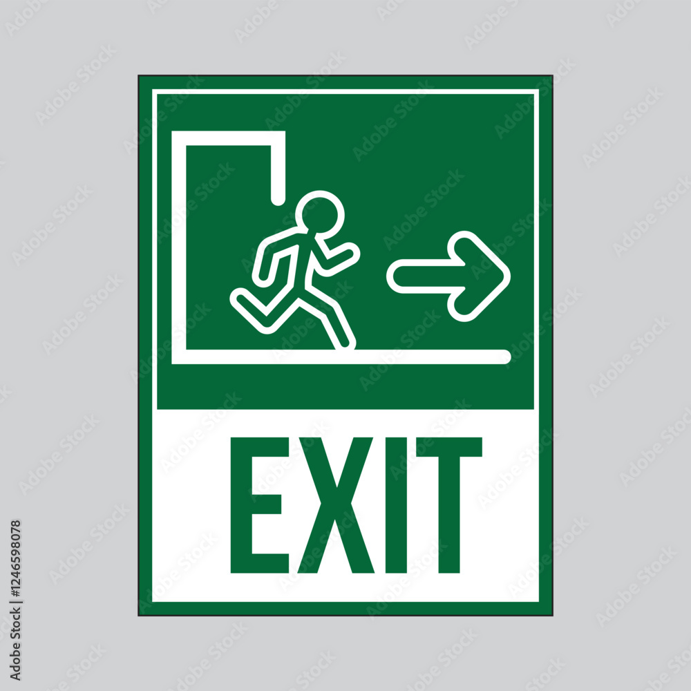 Poster exit sign vector – Wall Art | UkPosters