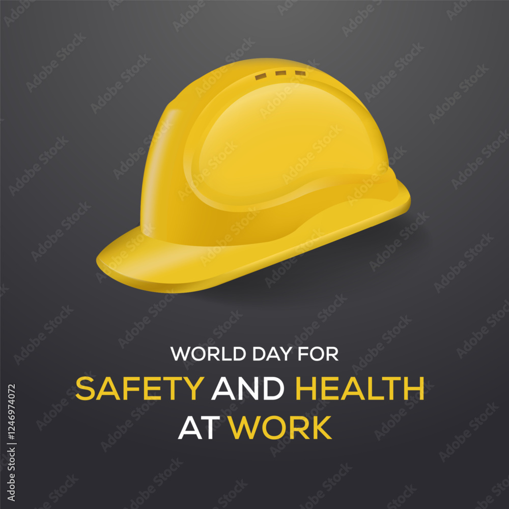 Poster world day for safety and health at work poster – Wall Art ...