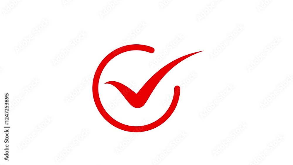 Check mark symbol. approved tick mark icon, Check mark icon animation ...