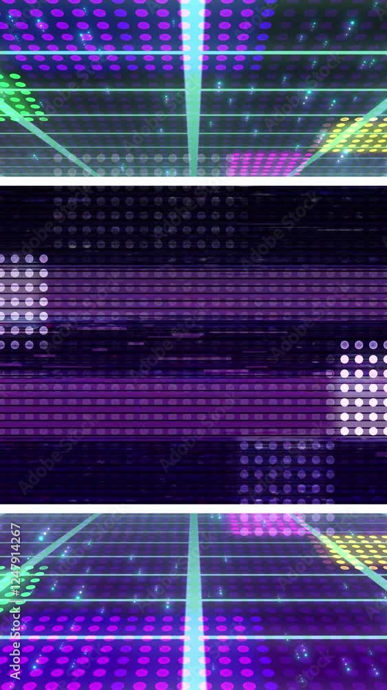 Cyber retro style 80s-90s futuristic grid wireframe backdrop. With ...