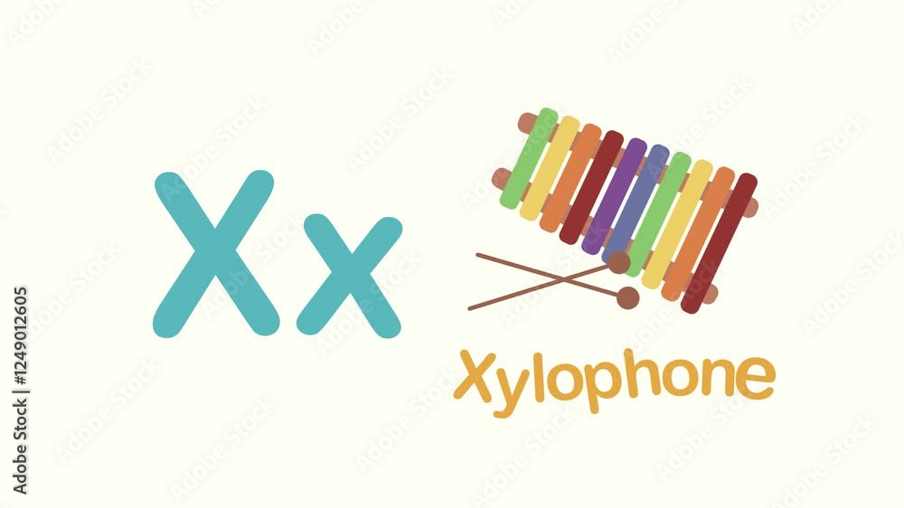 Fun ABC animated learning alphabet X for kids. Engaging nursery rhymes ...