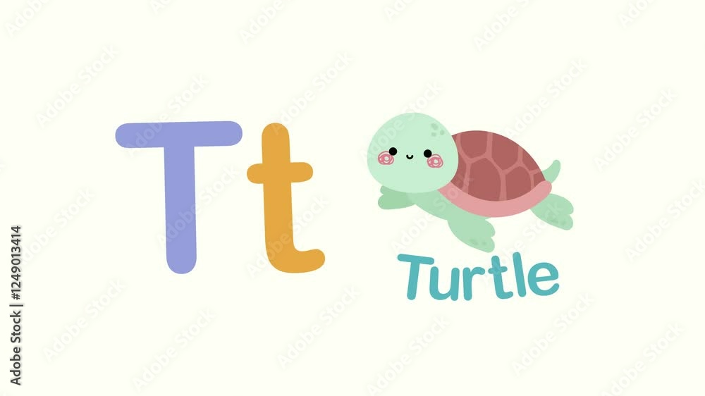 Fun ABC animated learning alphabet T for kids. Engaging nursery rhymes ...