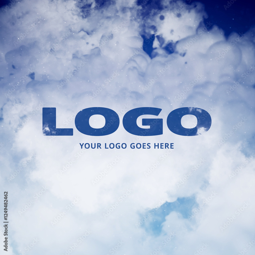 Sky Logo Reveal Square Stories Opener for Social Media Stock Template ...