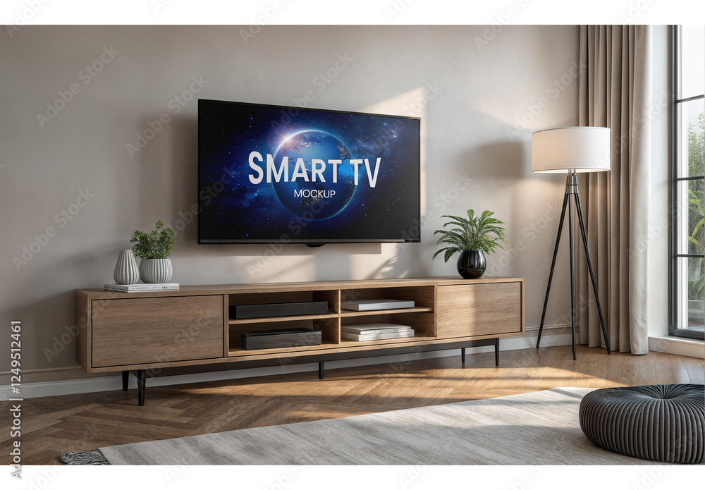 Smart TV Mockup Stock Template | Adobe Stock