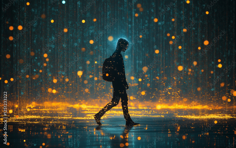 Photo & Art Print ai, digital, data, Future city, robot, humanoid ...