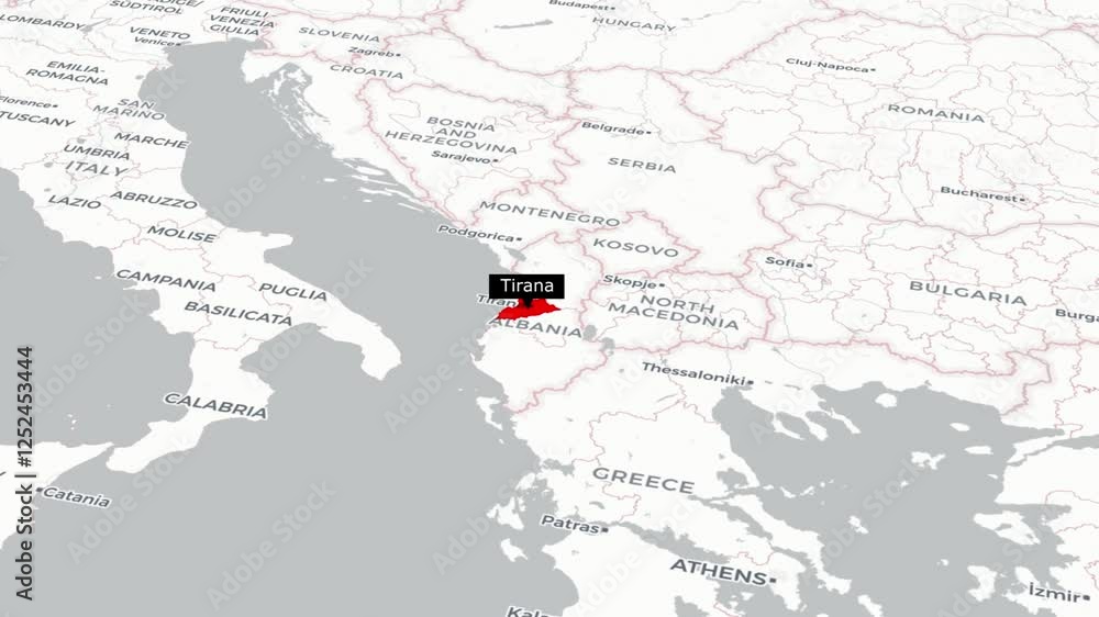 Tirana Map Comprehensive Guide to Roads, Landmarks, Districts, and Key ...