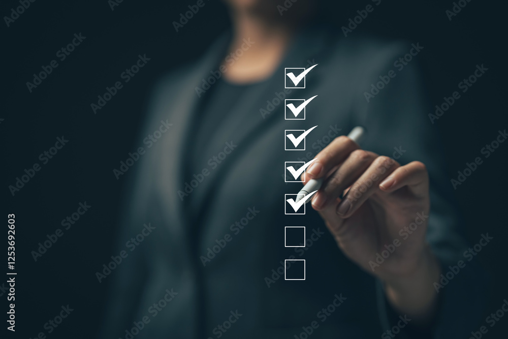 Poster Reviewing and completing online survey forms document management ...