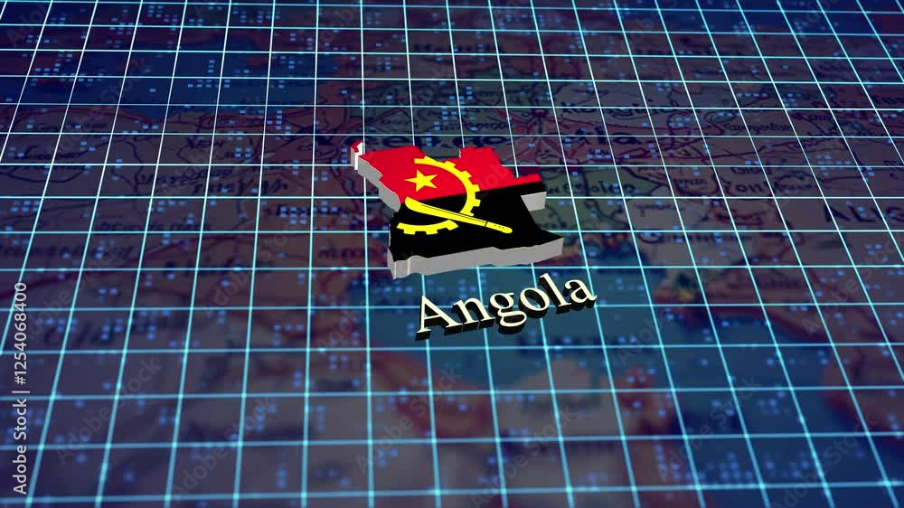 Use Angola Country Map For Your Project And Explains Video Animation ...