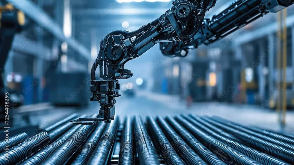 Automated Precision: A robotic arm, a symbol of the future of ...