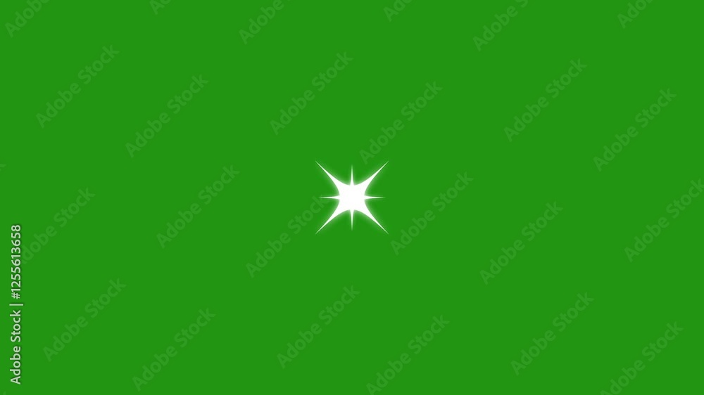 Sparkling Starlight & Twinkling Stars Animation with Green Screen ...