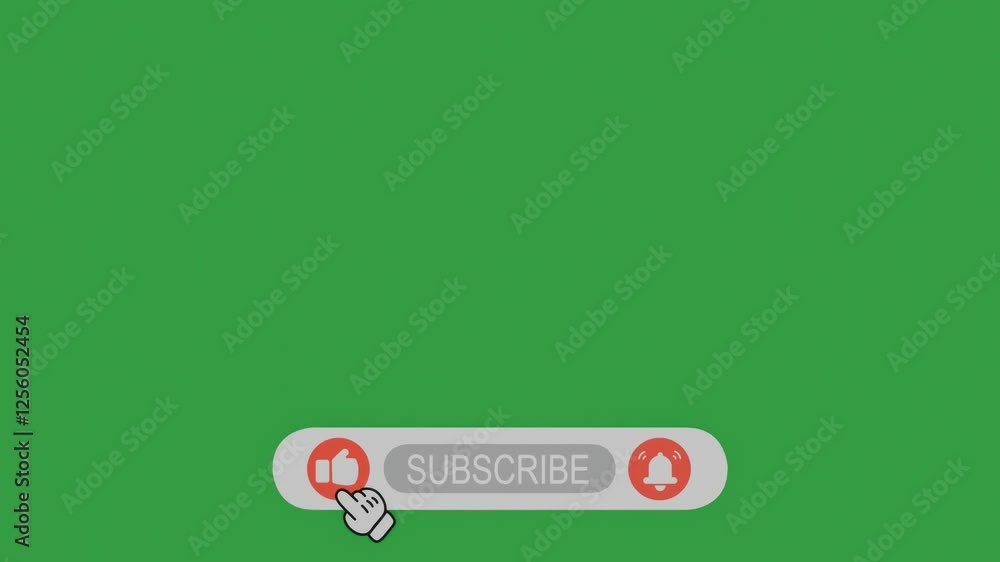 Notification warning buttons corner animation pop up click subscribe ...