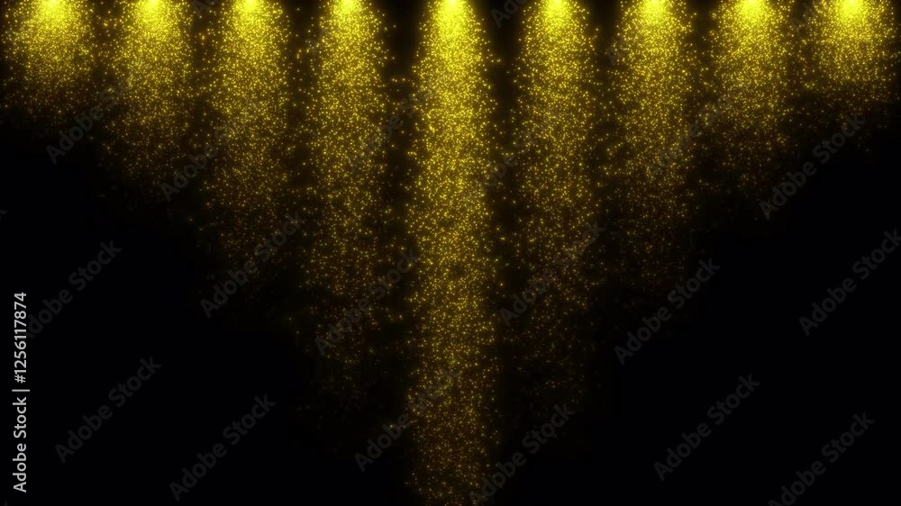 Falling Particles Animation on Transparent Background. Realistic Dust ...