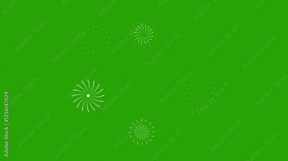 Motion Graphic Background of Fireworks 4K Effect circle burst motion ...