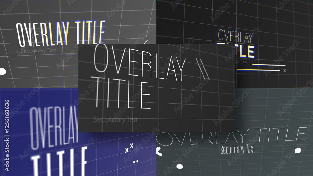 3D Text Reveal Animation | 3D Motion Titles with Control Panels Stock ...