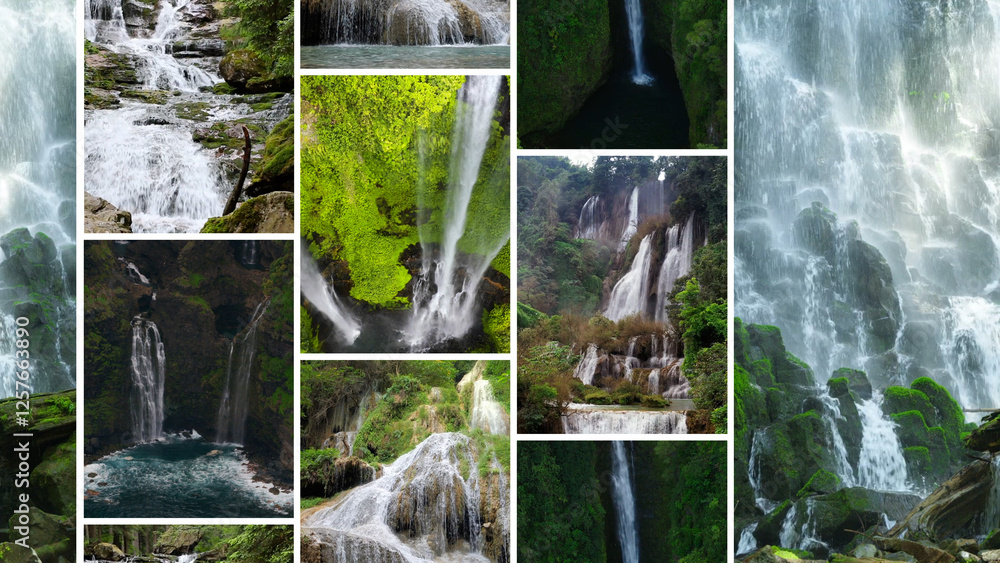 Nature View Split Transitions Stock Template | Adobe Stock