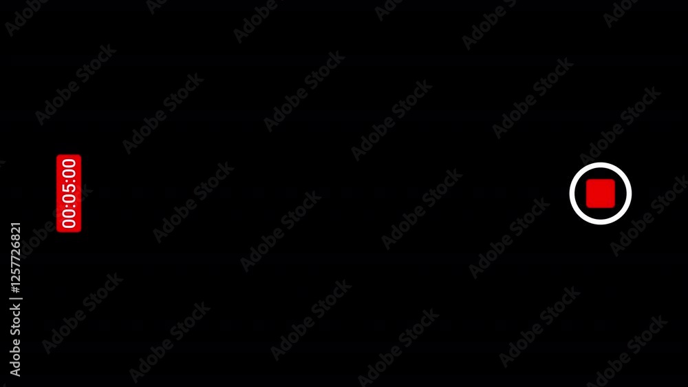 Horizontal smart phone camera screen recording overlay frame with ...