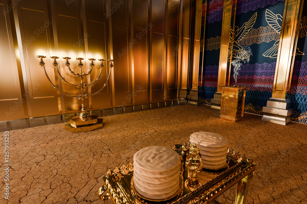 Póster View inside the Holy Place of the Sanctuary described in the ...