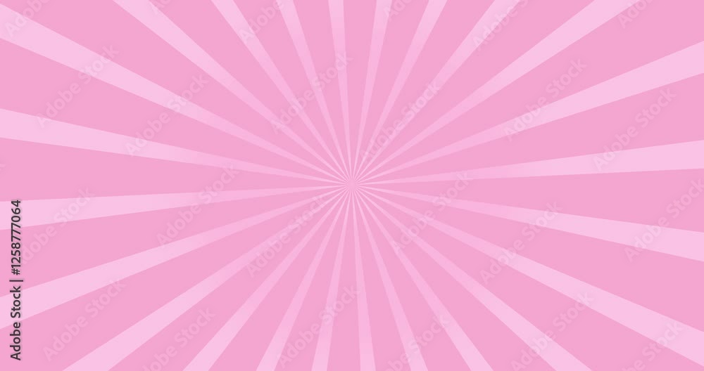 Light Pink Background Loop. Vintage Abstract Animation With Pink Rays ...