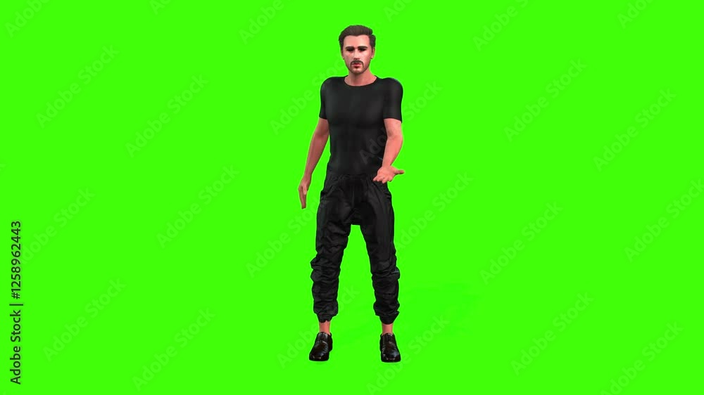 4k boy receiving gestures, offering help taking or giving something ...