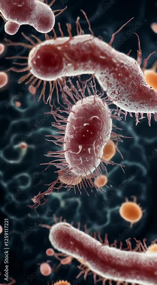 germs cells bacteria microbiome many molecular microbes factories close ...