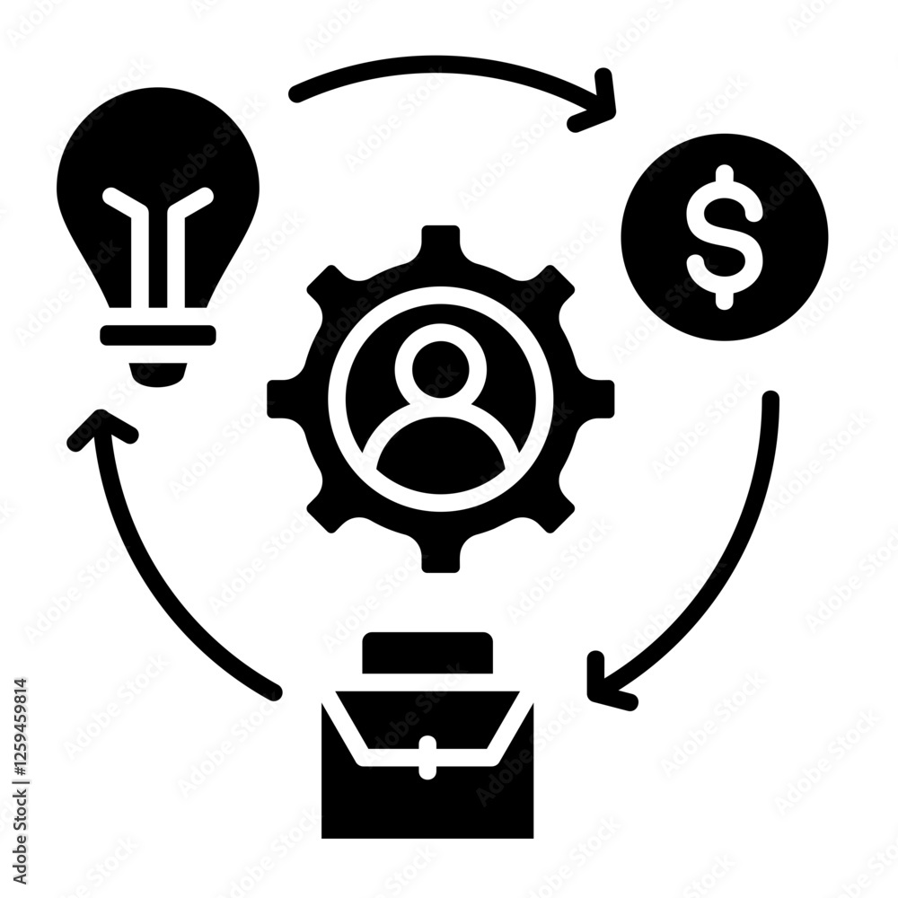 Poster Business Model Icon – Wall Art | UkPosters